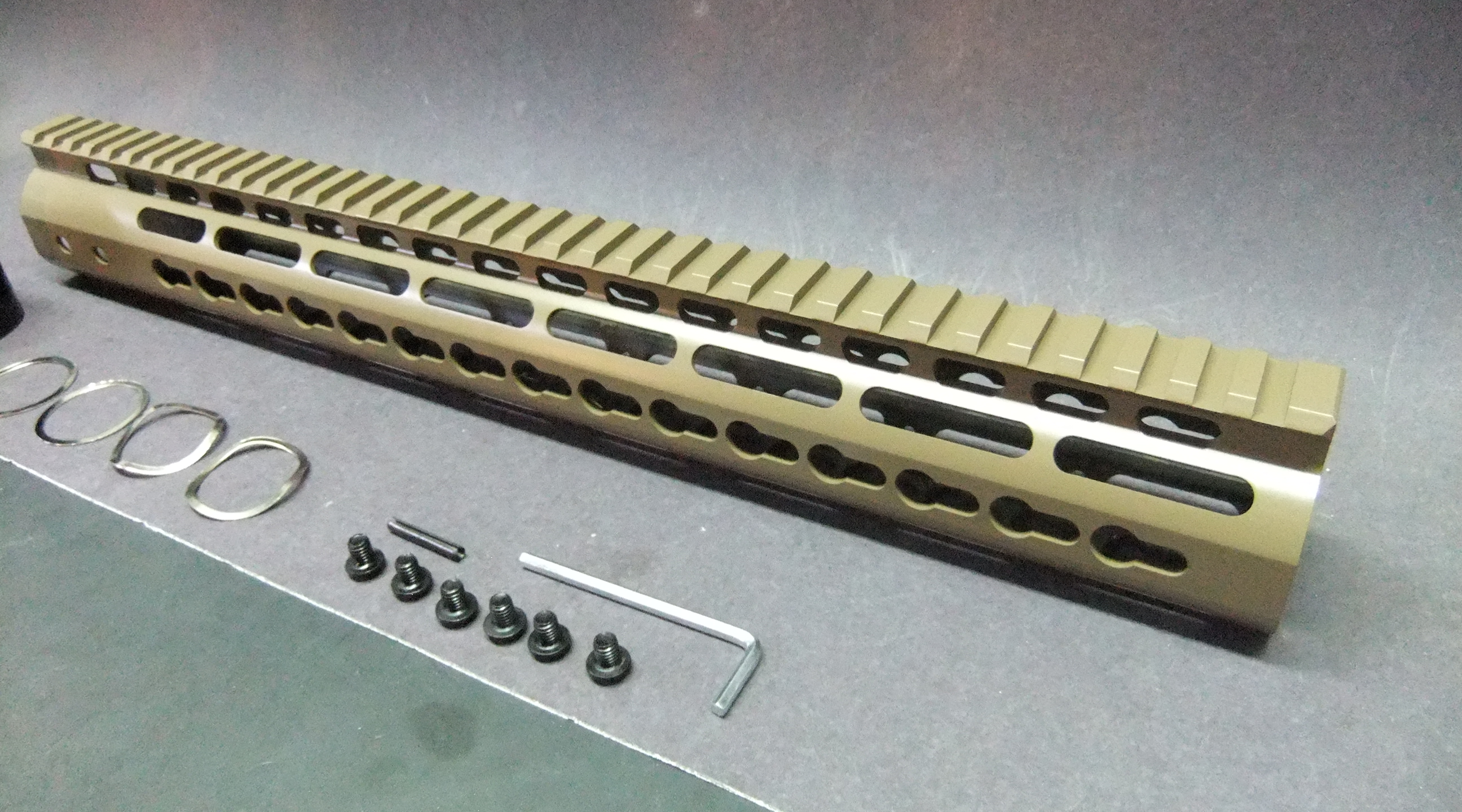 15″ Inch AR15 AR-15 AR Ultra Light Slim FDE Flat Dark Earth Desert Tan ...