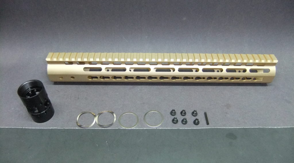 15" Inch AR15 AR-15 AR Ultra Light Slim FDE Flat Dark Earth Desert Tan ...