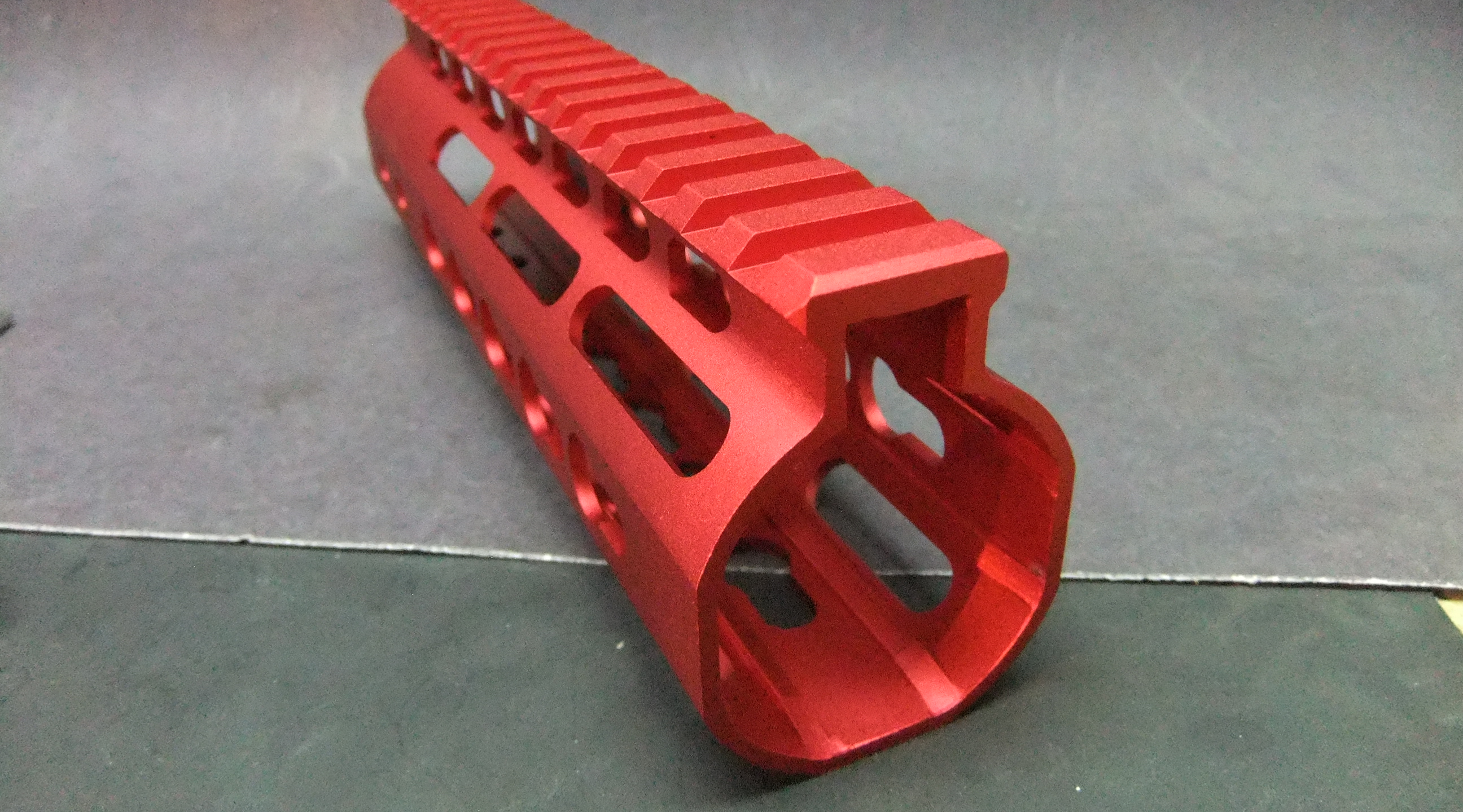 7″ Inch AR15 AR-15 AR Ultra Light Slim Anodized RED KEYMOD Free Float ...