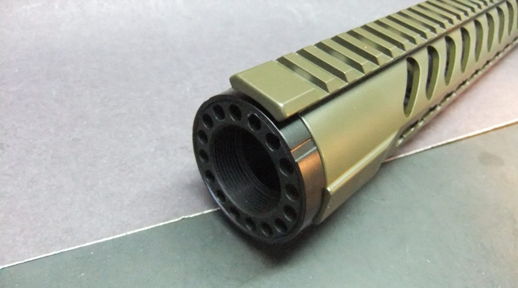 16" Inch Hunting OD Green / Dark FDE KEYMOD Free Float Handguard Fore ...