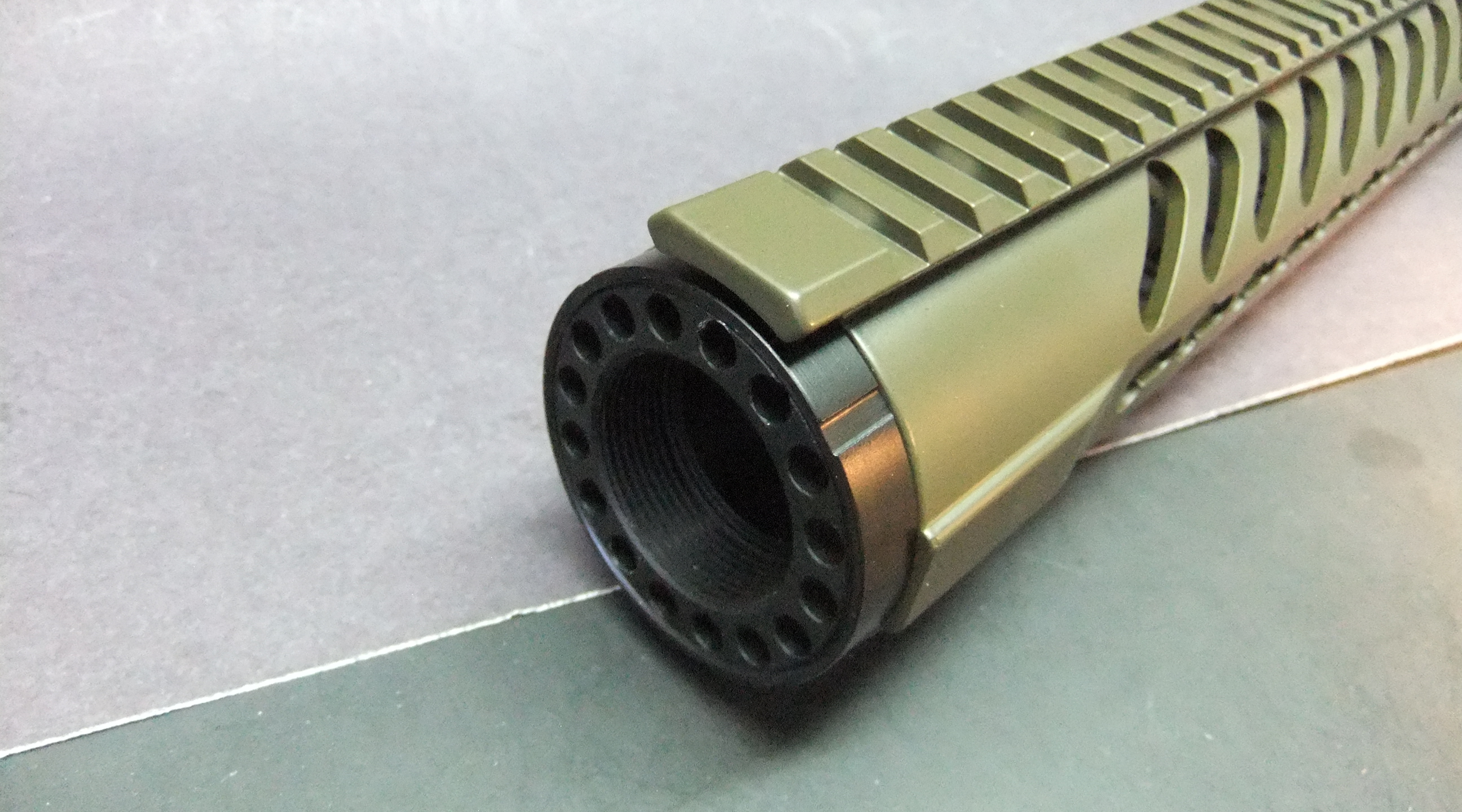 16″ Inch Hunting OD Green / Dark FDE KEYMOD Free Float Handguard Fore ...