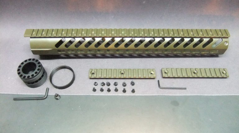 16" Inch Hunting OD Green / Dark FDE KEYMOD Free Float Handguard Fore ...