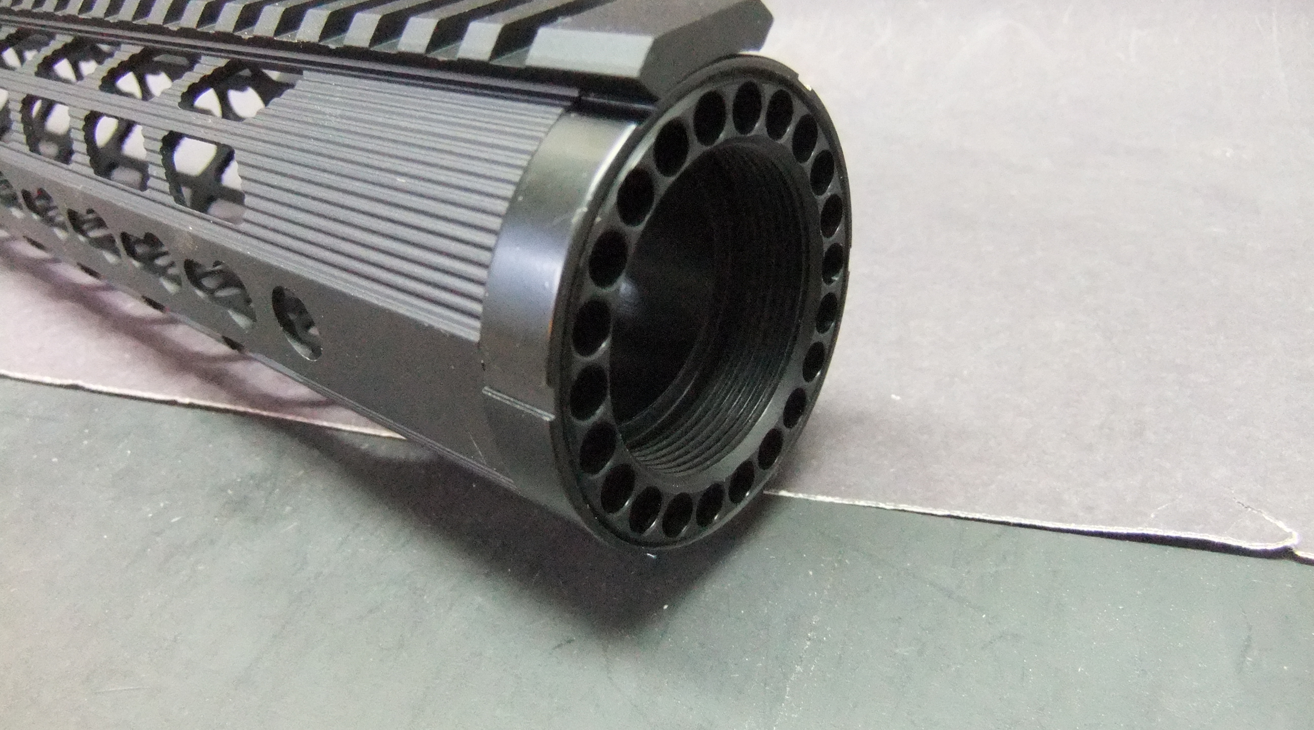 15″ Inch .308 / 7.62 AR10 AR-10 Ultra Light Black Low Profile KEYMOD ...