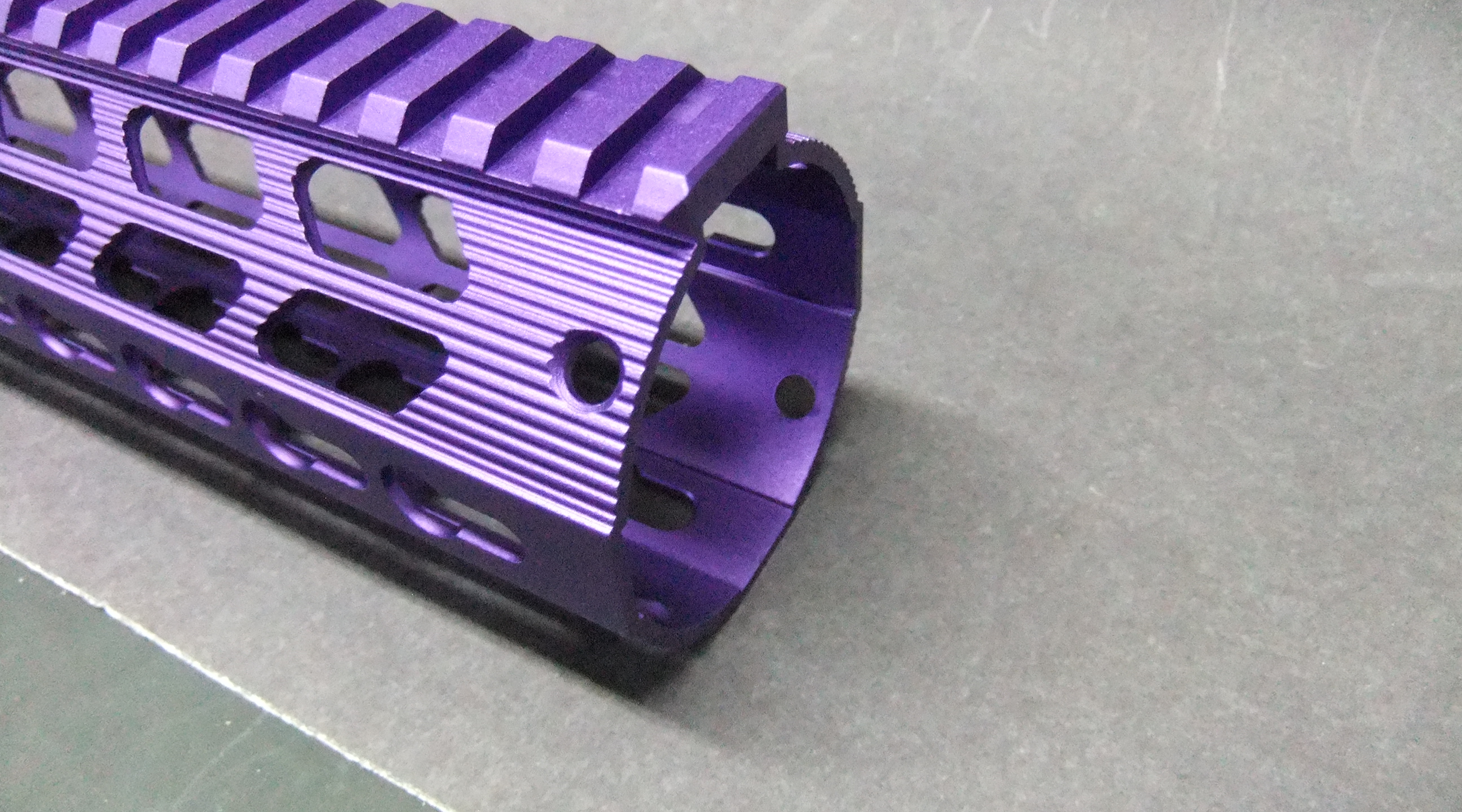 15″ Inch .308 / 7.62 AR10 AR-10 Ultra Light Purple KEYMOD Free Float ...