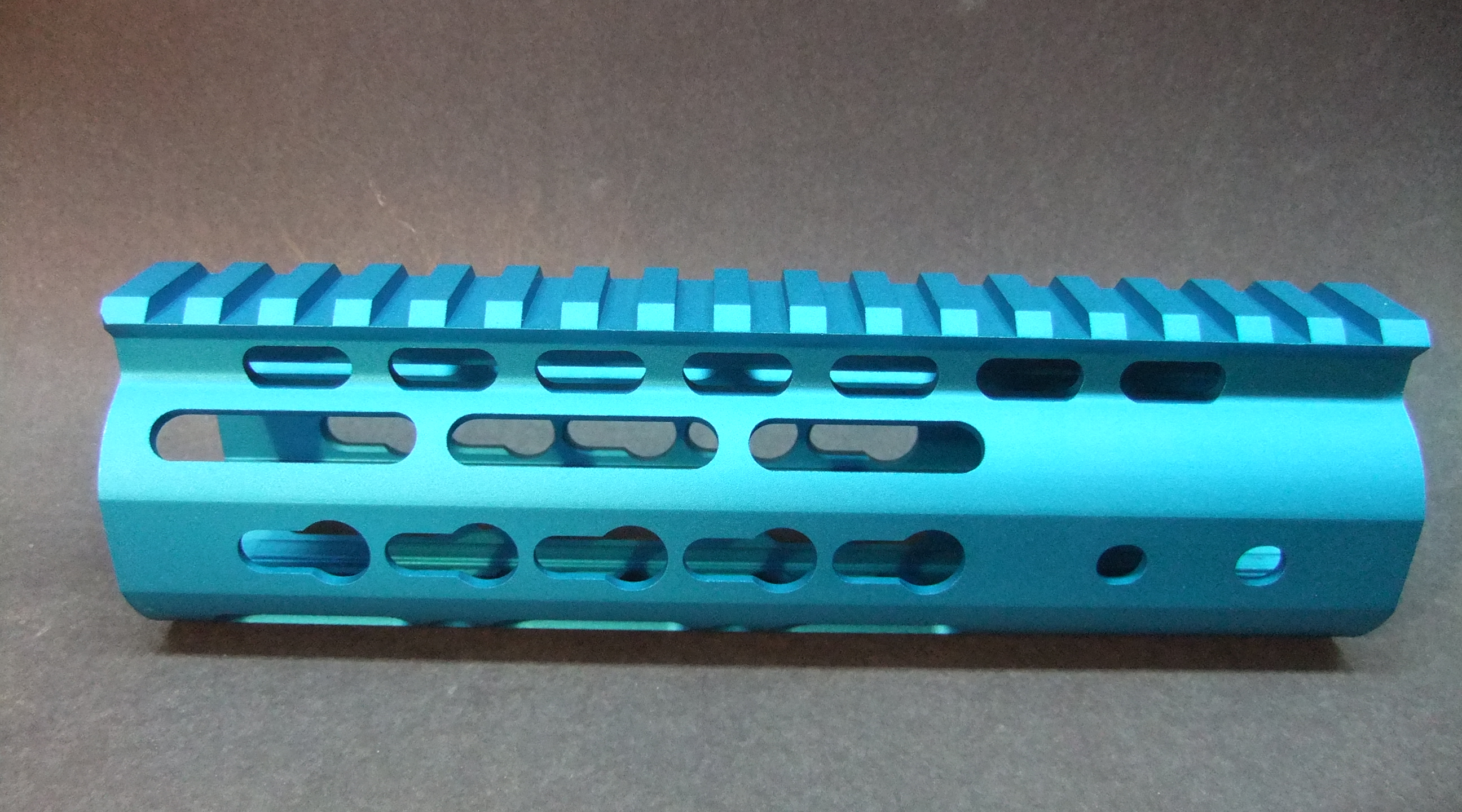 7″ Inch AR15 AR-15 AR Ultra Light Slim Anodized LE BLUE KEYMOD Free ...