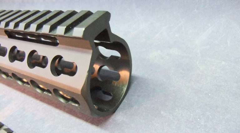 12" Inch AR-15 Slim Burnt Bronze All Keymod Free Float Handguard Rail ...