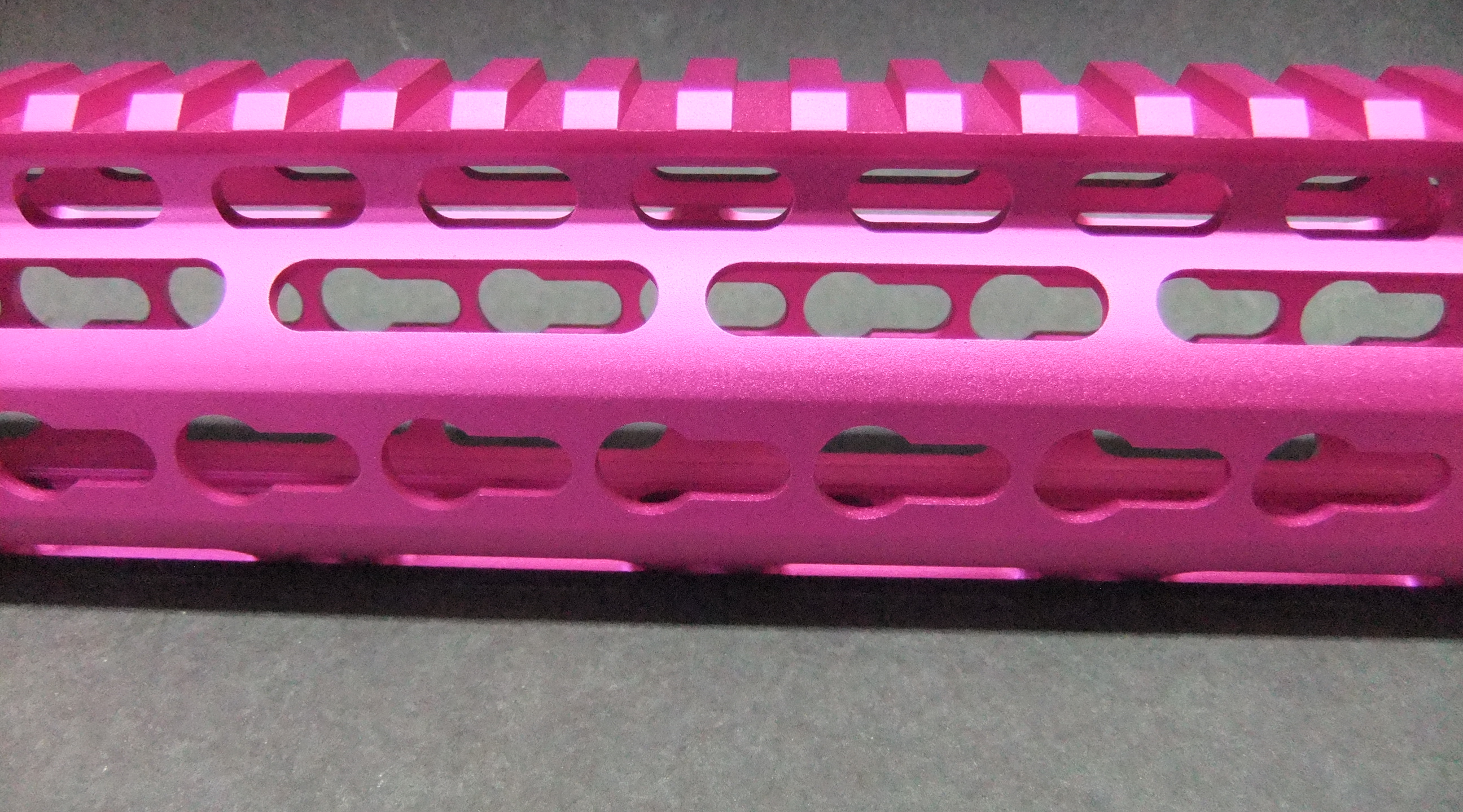15″ Inch AR15 AR-15 AR Ultra Light Slim Anodized HOT PINK KEYMOD Free ...