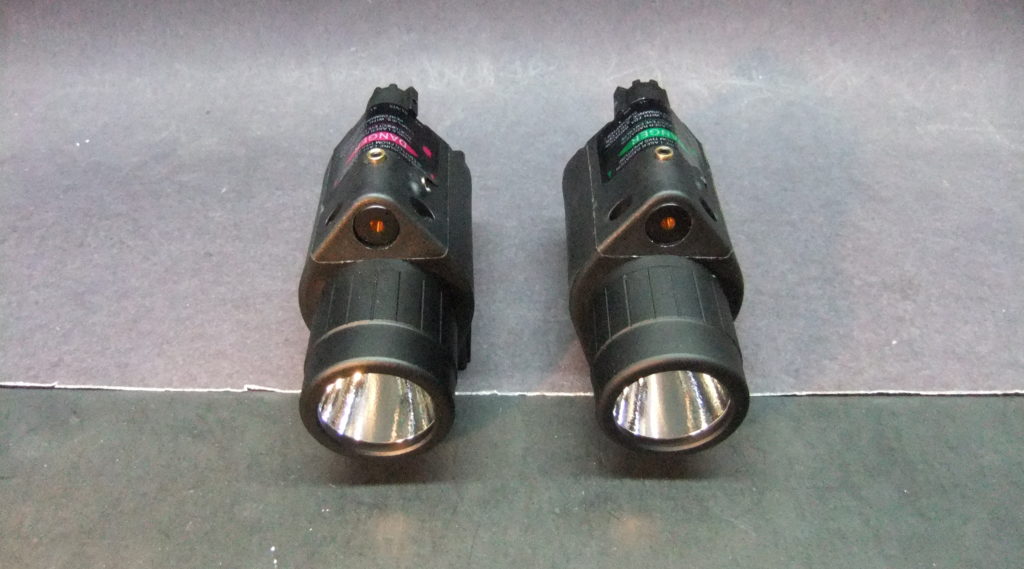 Picatinny Handguard Rail Tactical LED Light with Red or Green Laser ...