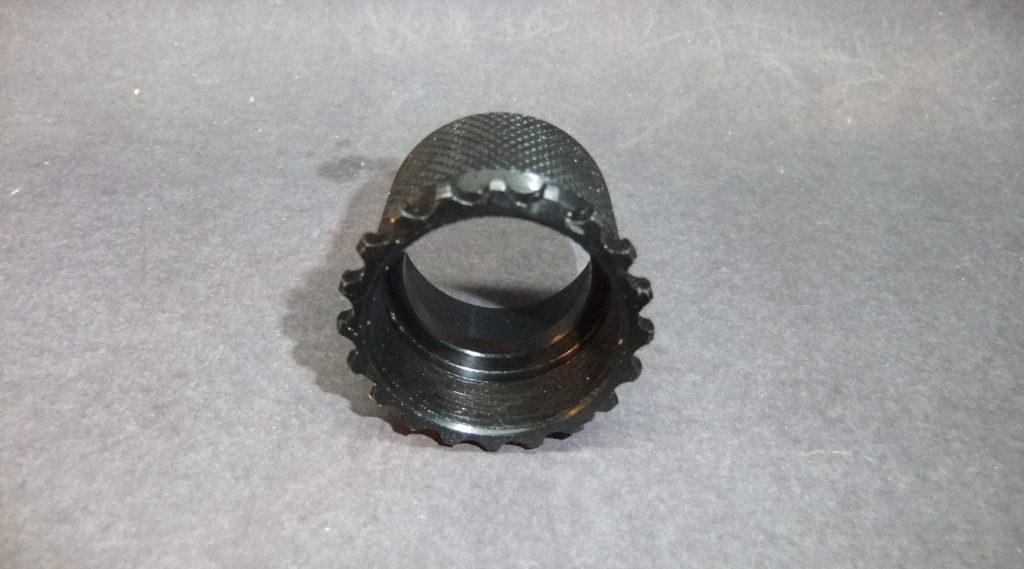 5.56 .223 AR Steel Barrel Nut for Clamp Style Narrow / Slim Keymod M ...