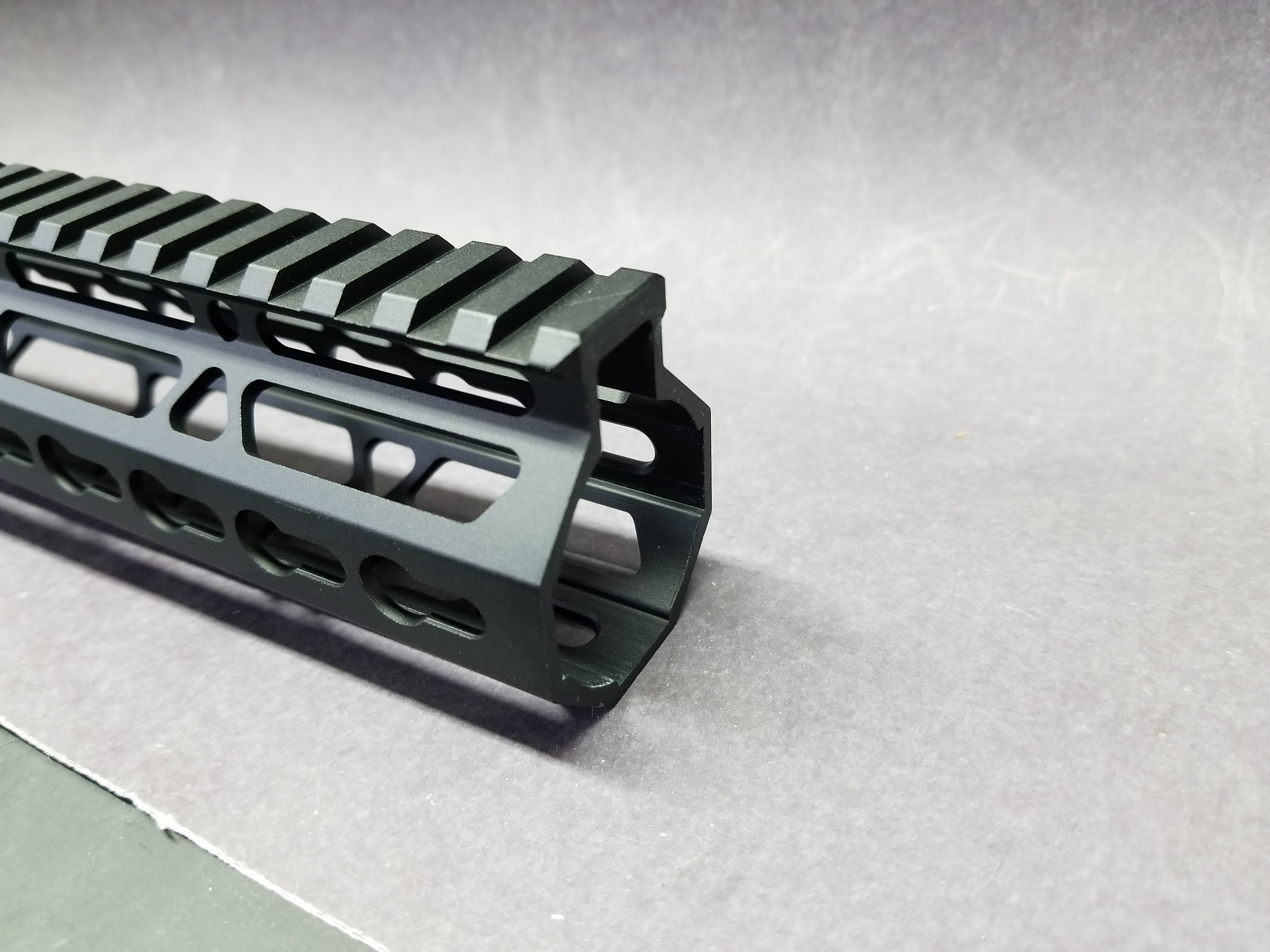 10″ Inch AR15 Ultra Light Slim Clamp Style Keymod Skeletal Black ...