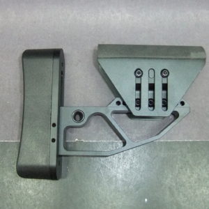 AR15 AR10 Tactical Silver Aluminum Skeleton Minimalist Adjustable Butt ...