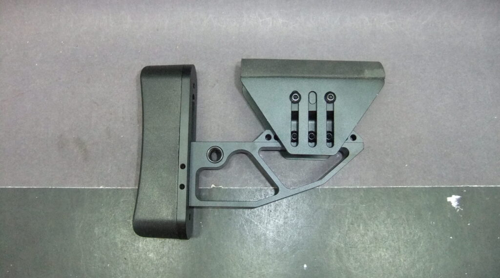 AR15 AR10 Tactical Aluminum Skeleton Minimalist Adjustable Butt Stock ...