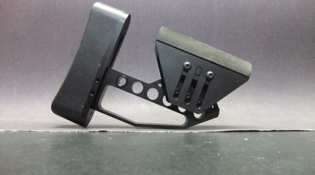 AR15 AR10 Tactical Aluminum Skeleton Minimalist Adjustable Butt Stock ...
