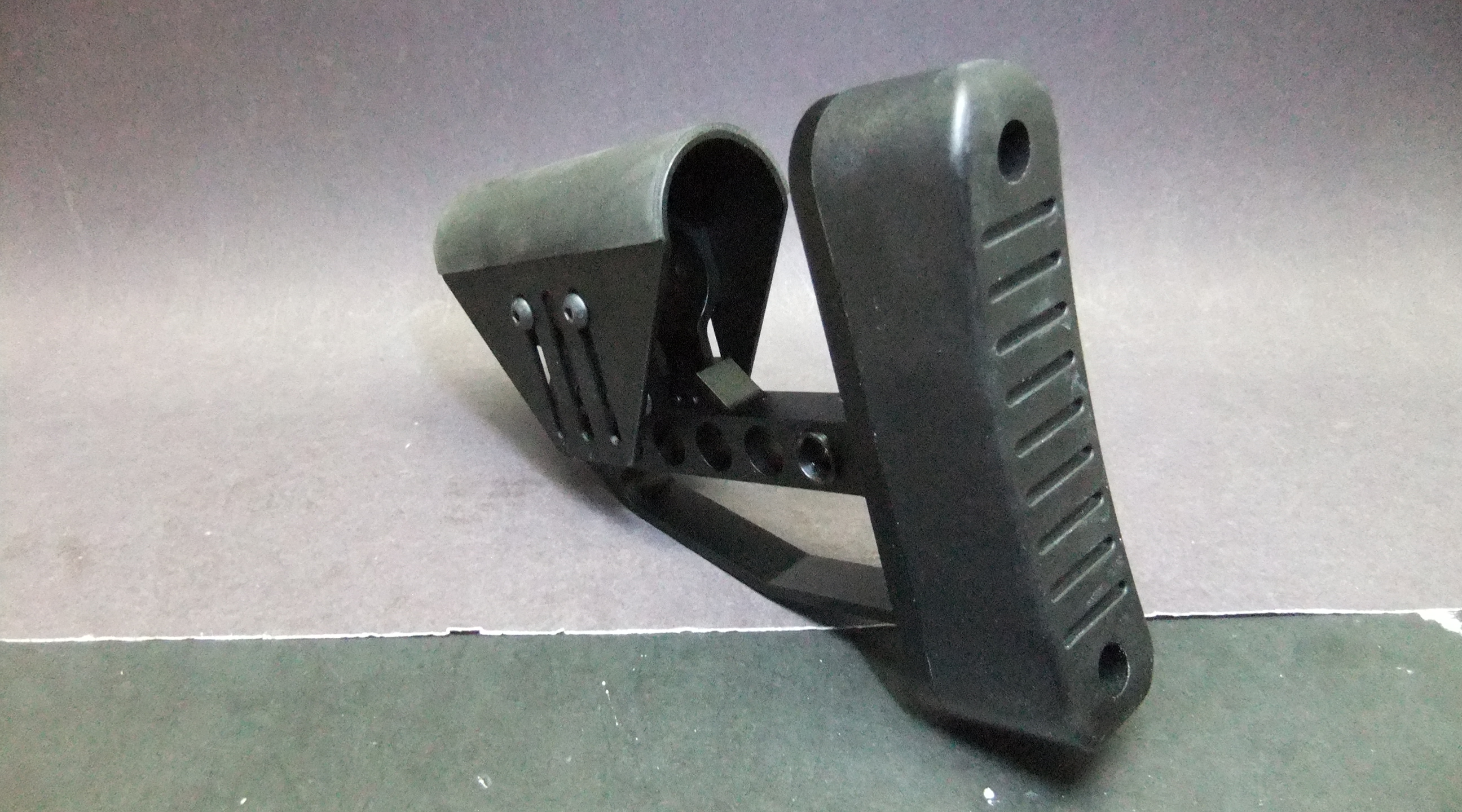 AR15 AR10 Tactical Aluminum Skeleton Minimalist Adjustable Butt Stock ...