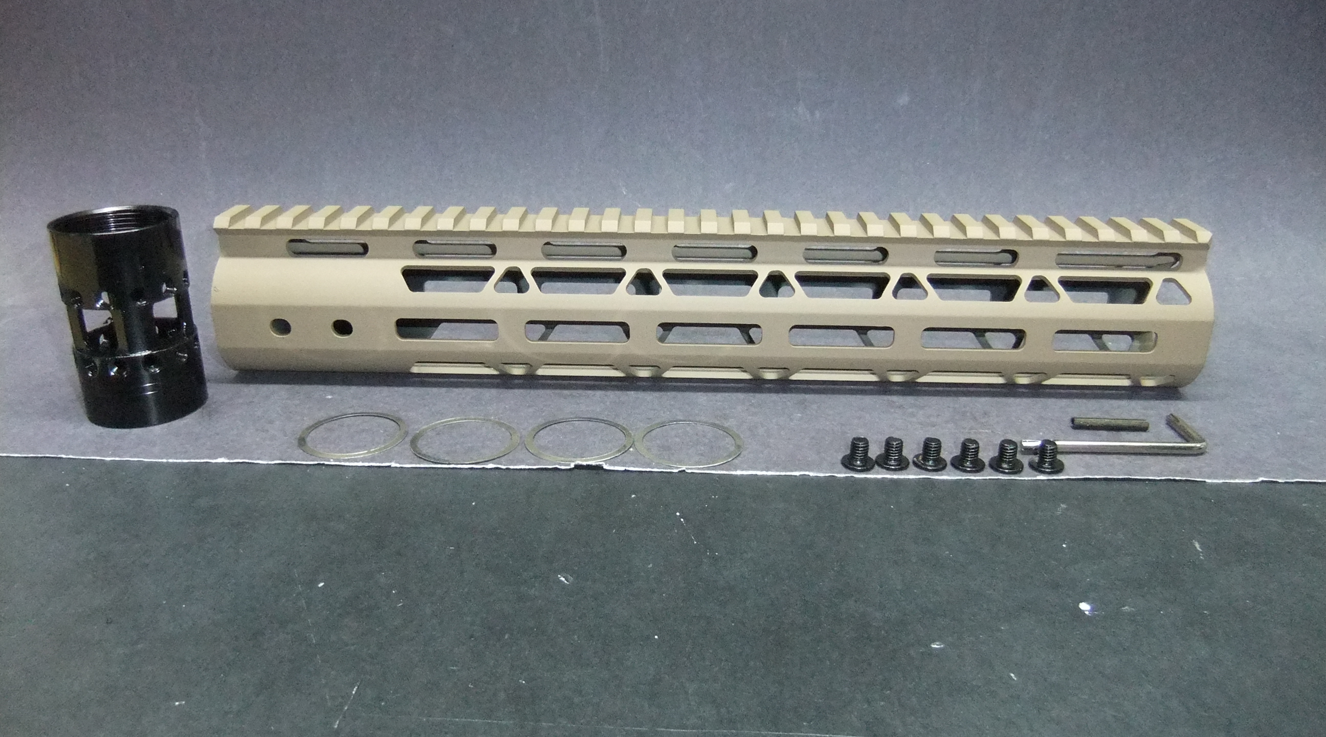 12″ Inch AR15 AR-15 AR Ultra Light Slim FDE Flat Dark Earth / TAN MLOK ...