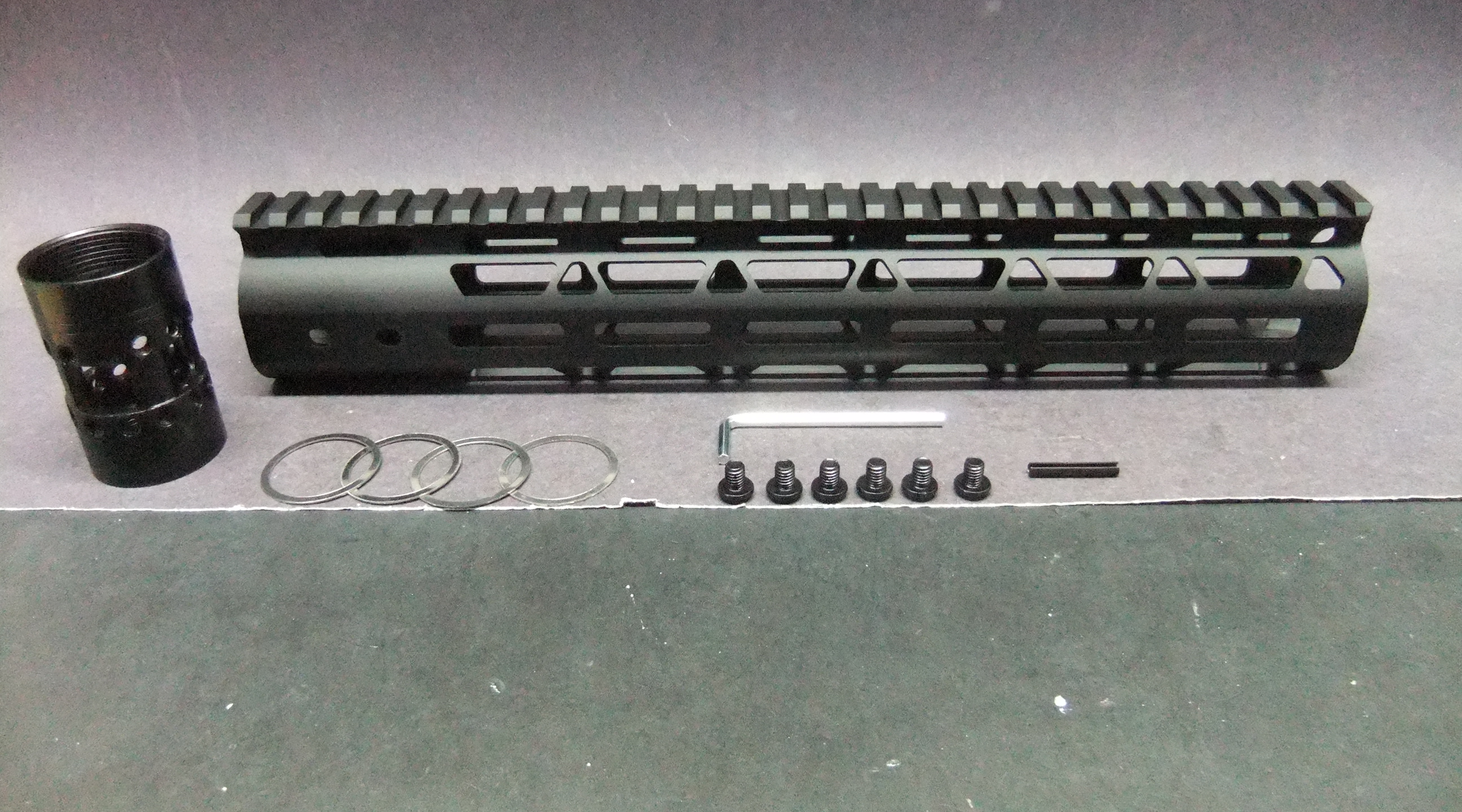 12″ Inch AR15 AR-15 AR Ultra Light Slim BLACK MLOK M-LOK Free Float ...