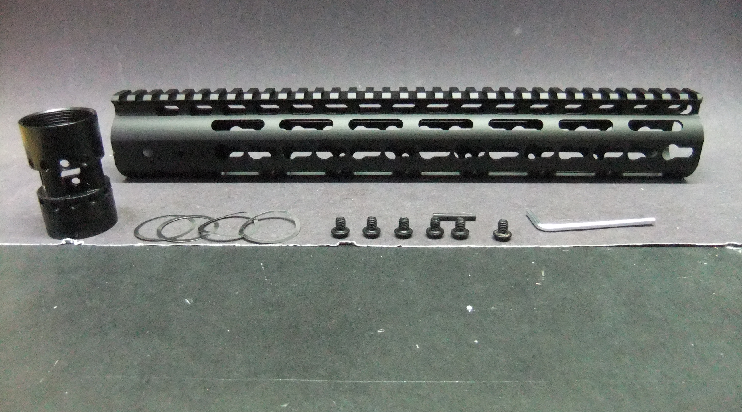 13.5″ Inch AR15 AR-15 AR Ultra Light Slim Hunting BLACK KEYMOD Free ...