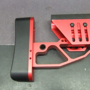 AR15 AR10 Tactical Silver Aluminum Skeleton Minimalist Adjustable Butt ...