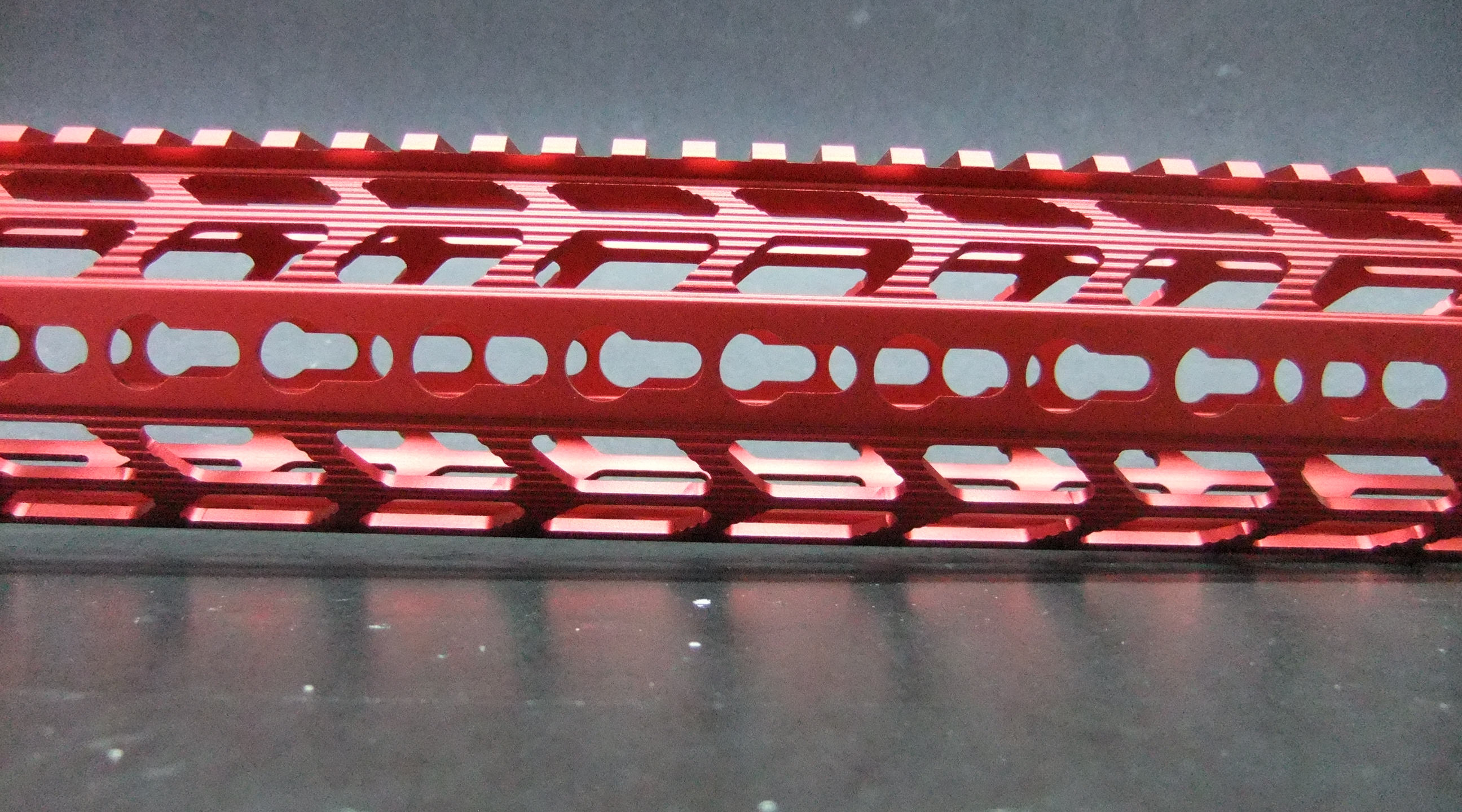 15″ Inch .308 / 7.62 AR10 AR-10 Ultra Light Red KEYMOD Free Float ...