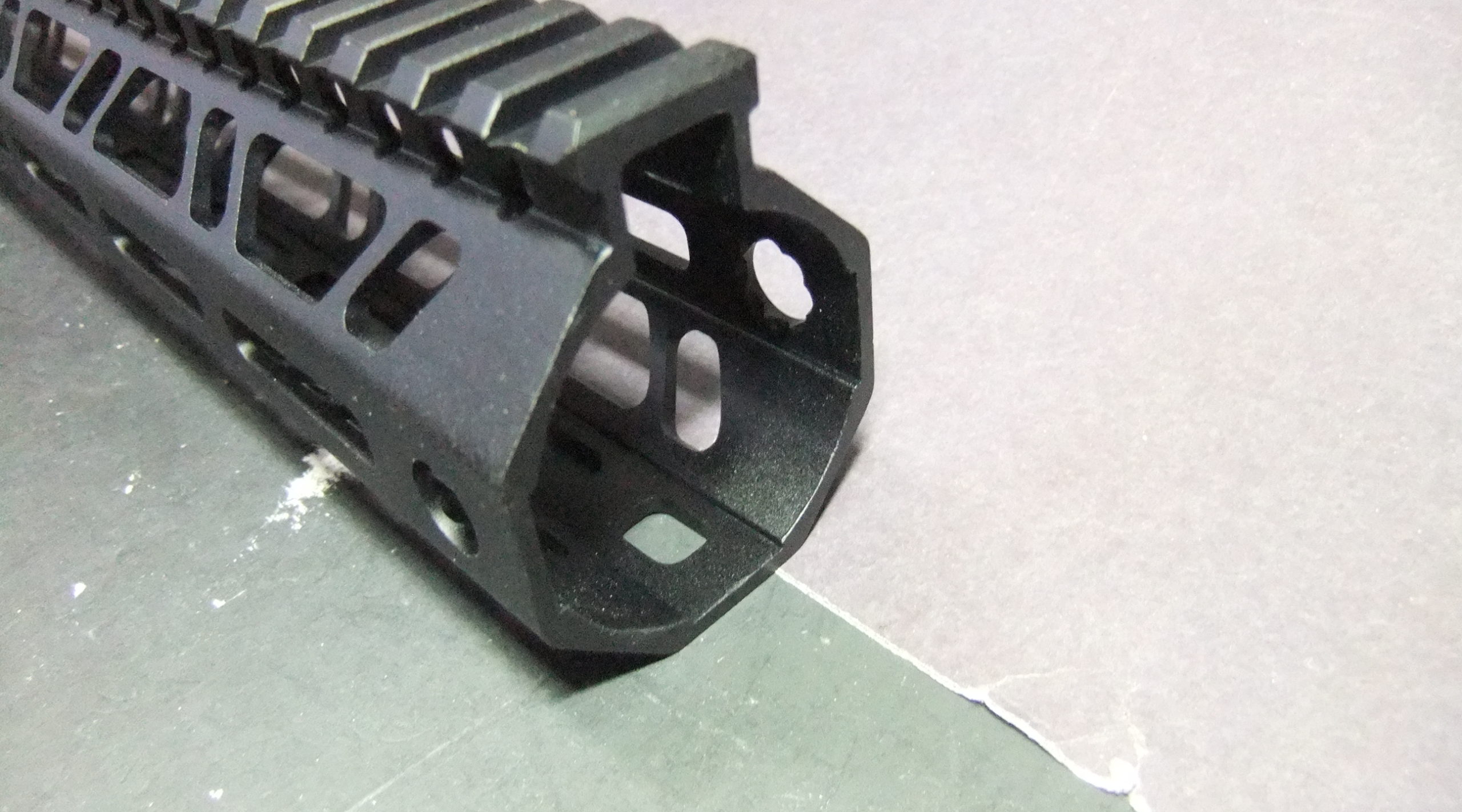 17″ Inch AR10 .308 7.62 308 LOW Profile Ultra Light Slim Clamp Style ...