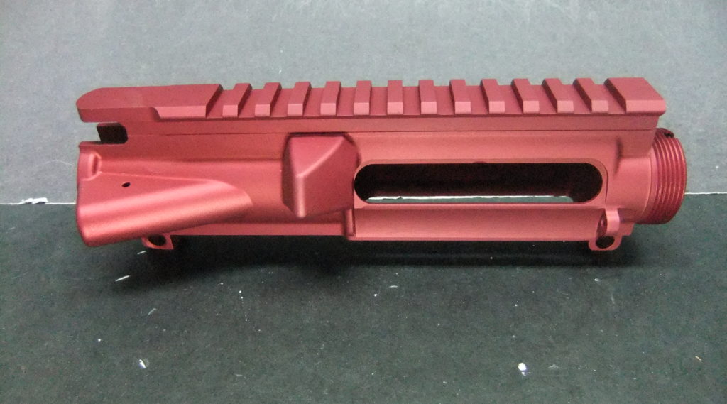 AR15 AR-15 AR Red Burgundy Anodized Flat Top Stripped Upper Receiver ...