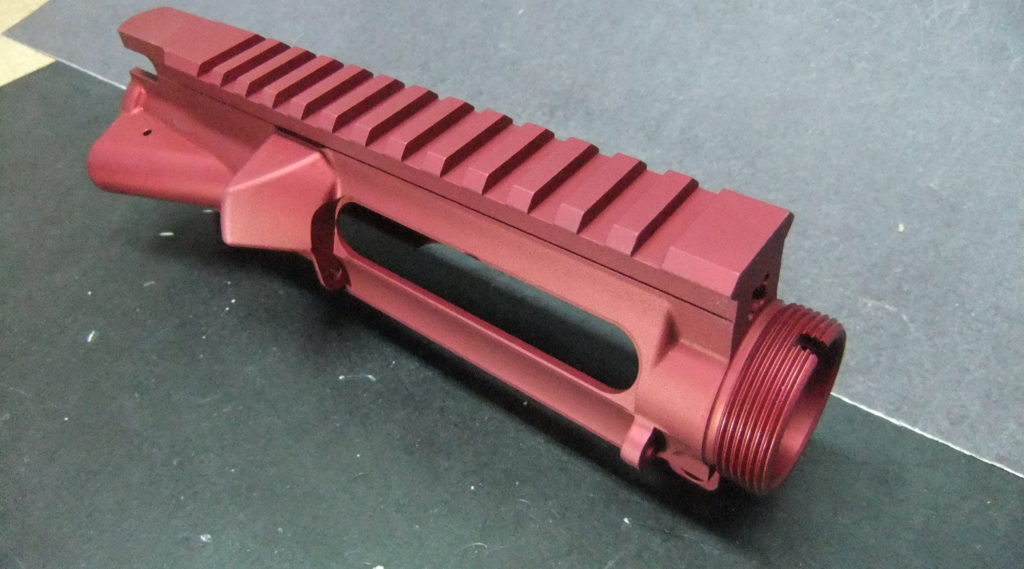 AR15 AR-15 AR Red Burgundy Anodized Flat Top Stripped Upper Receiver ...