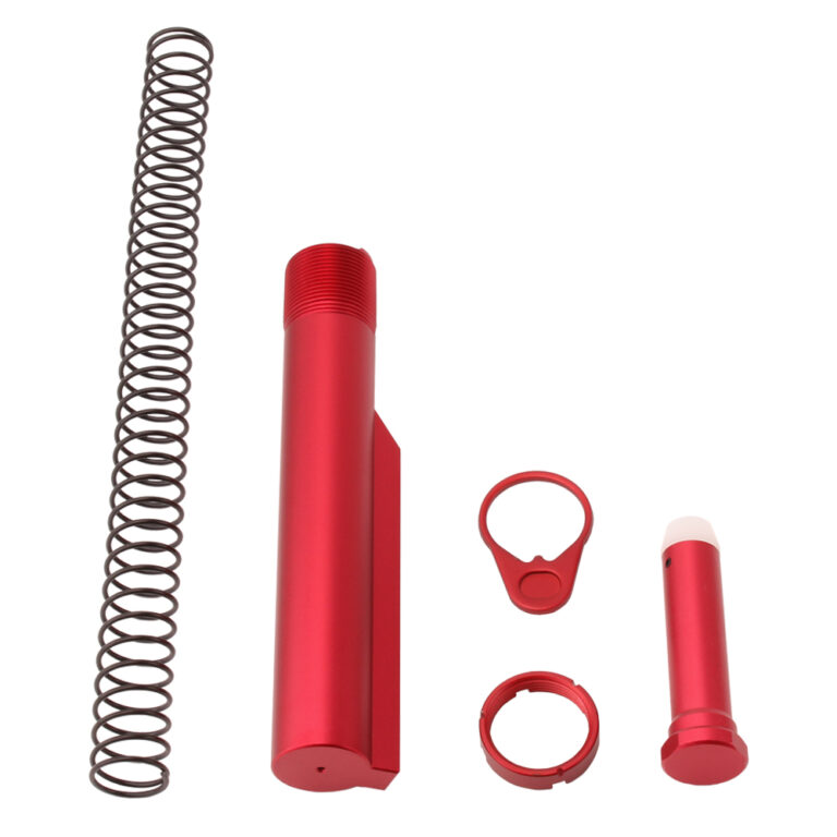 AR15 AR AR10 AR-10 M4 Mil-Spec 6 Six Position Buffer Tube, Spring, End ...