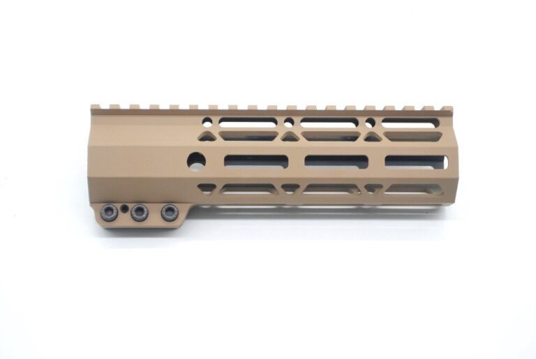 7" Inch AR15 Clamp MLOK Free Float Handguard Rail Grip - FDE Flat Dark ...