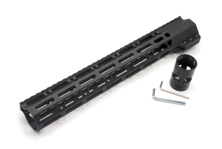 13.5" Inch AR15 Slim Clamp MLOK MLOCK Black Anodized Free Float ...