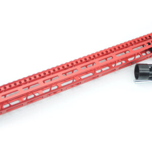 17" Inch AR15 .223 5.56 556 Ultra Light Slim Clamp Style RED Anodized ...