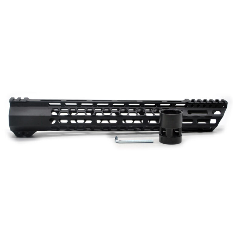 13.5" AR AR15 Slim Hybrid Split Top Slanted M-LOK MLOK Free Float ...