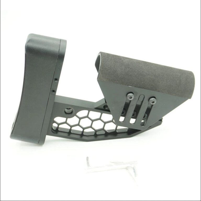 AR15 AR10 Tactical Aluminum Skeleton Minimalist Adjustable Butt Stock ...