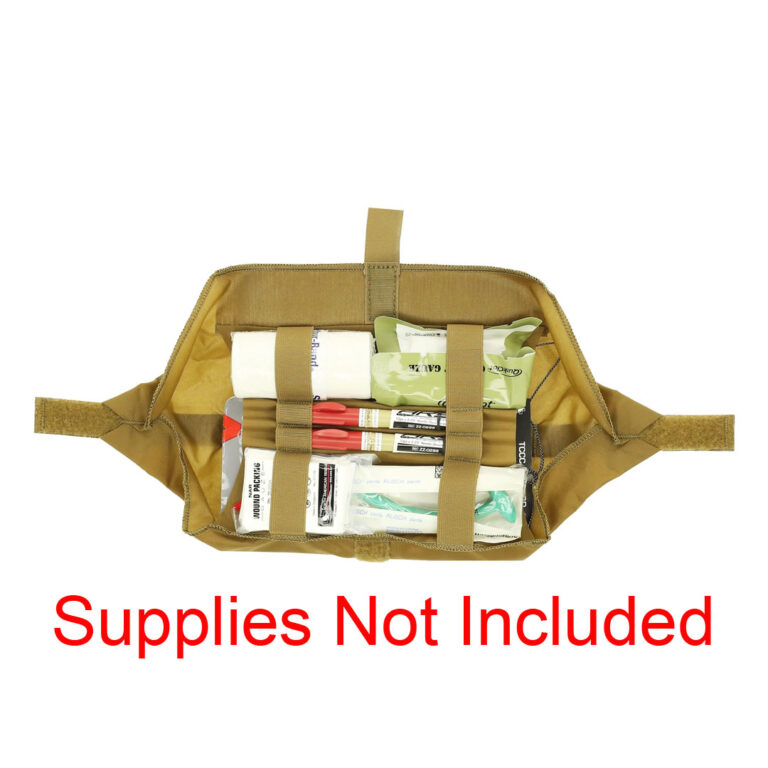 Ambidextrous First Aid Mini Medical Trauma Kit Velcro IFAK Roll Pouch ...