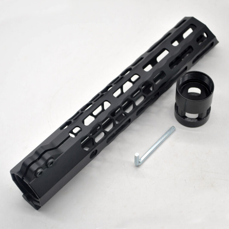 10" AR AR15 Slim Clamp Hybrid Split Top Slanted M-LOK MLOK Free Float ...