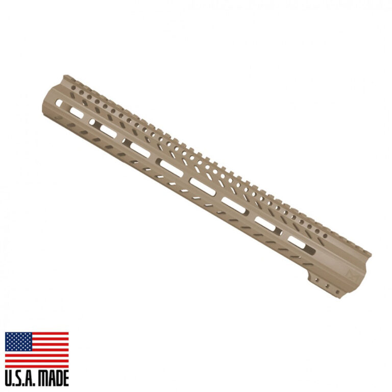 15" Inch AR15 Clamp MLOK Free Float Handguard Rail Grip - Cerakote FDE ...
