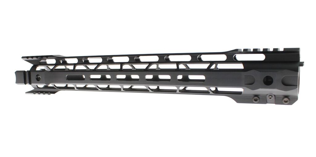 15" AR15 Clamp Style HYBRID MLOK M-LOK Crown End Free Float Handguard ...