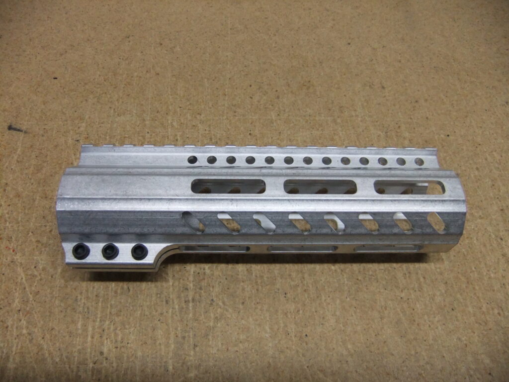 7" Inch AR15 Clamp MLOK Free Float Handguard Rail Grip - Bare Aluminum ...