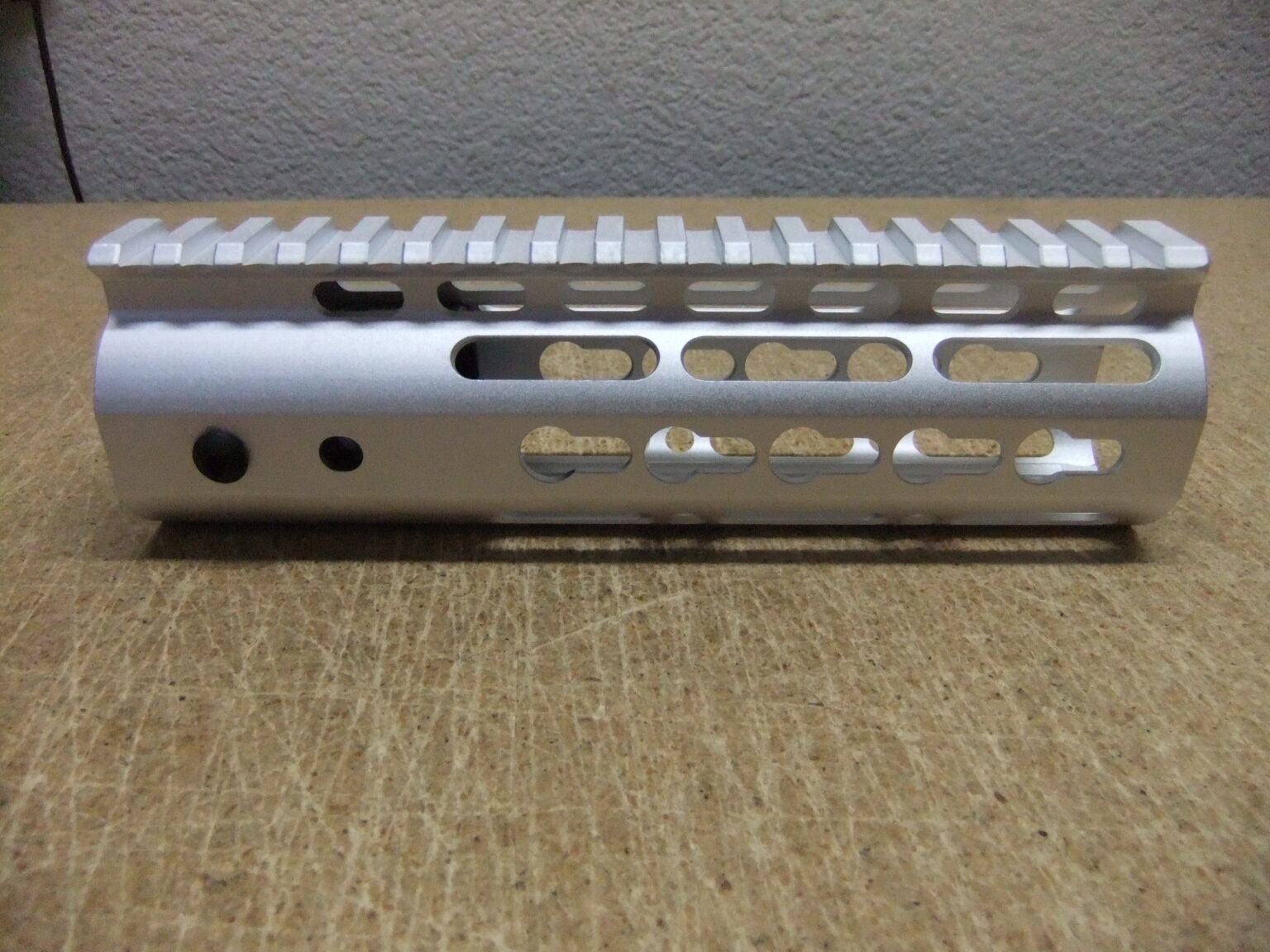 7" Inch AR15 AR-15 AR Ultra Light Slim BARE ALUMINUM KEYMOD Free Float ...