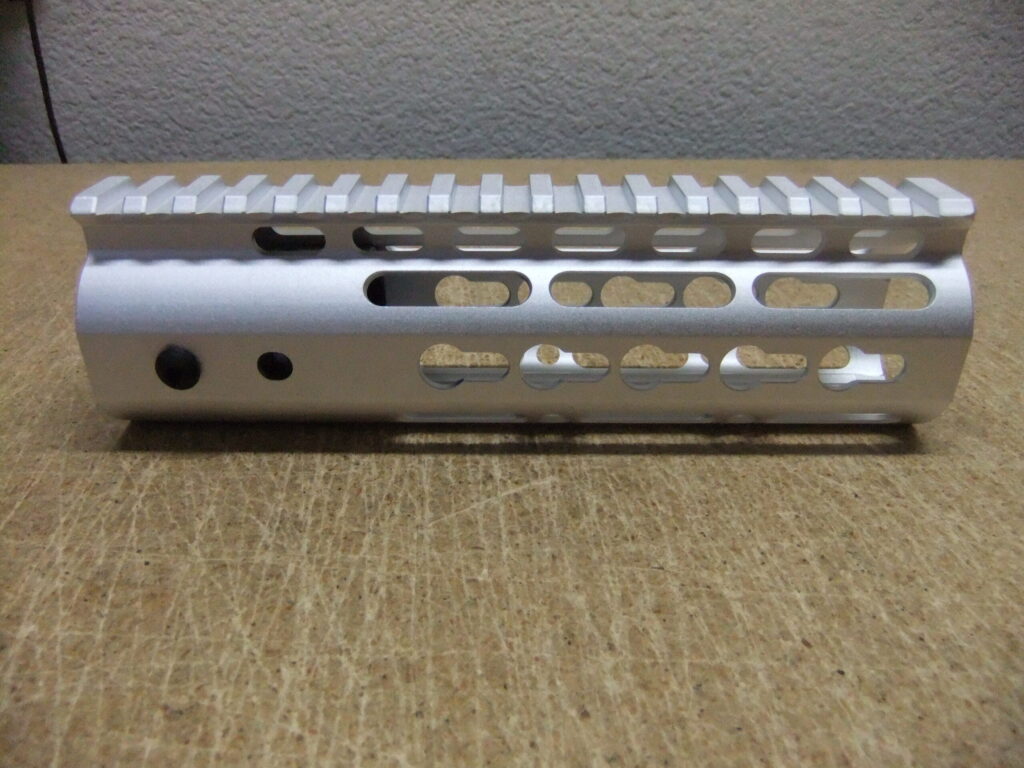 7" Inch AR15 AR-15 AR Ultra Light Slim BARE ALUMINUM KEYMOD Free Float ...