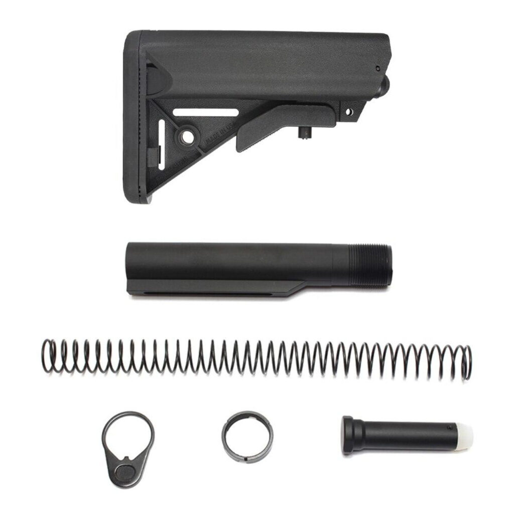 AR15 AR-15 AR10 AR-10 Black SOPMOD Style Mil-Spec Carbine Butt Stock ...