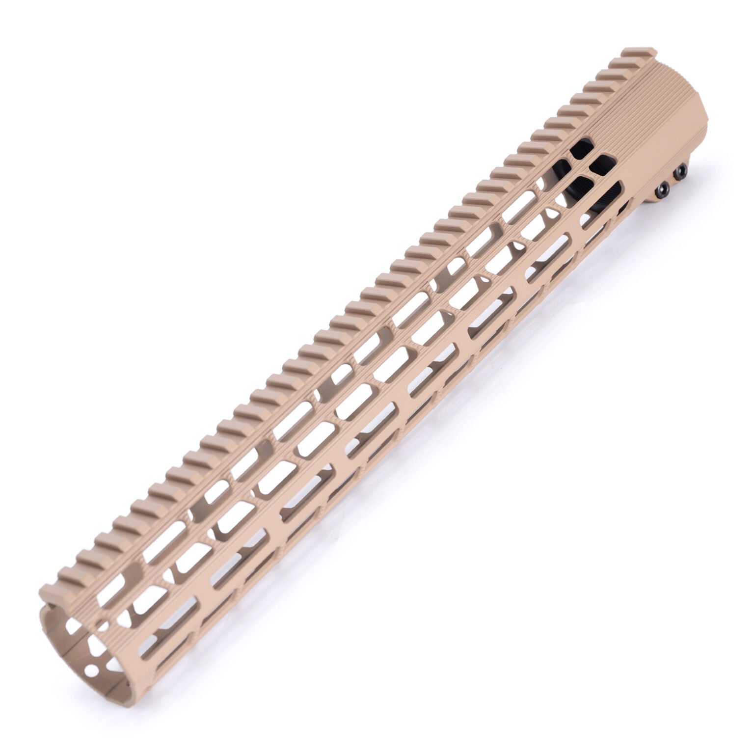 15" AR10 FDE Flat Dark Earth Desert Tan Clamp Style LOW PROFILE MLOK ...