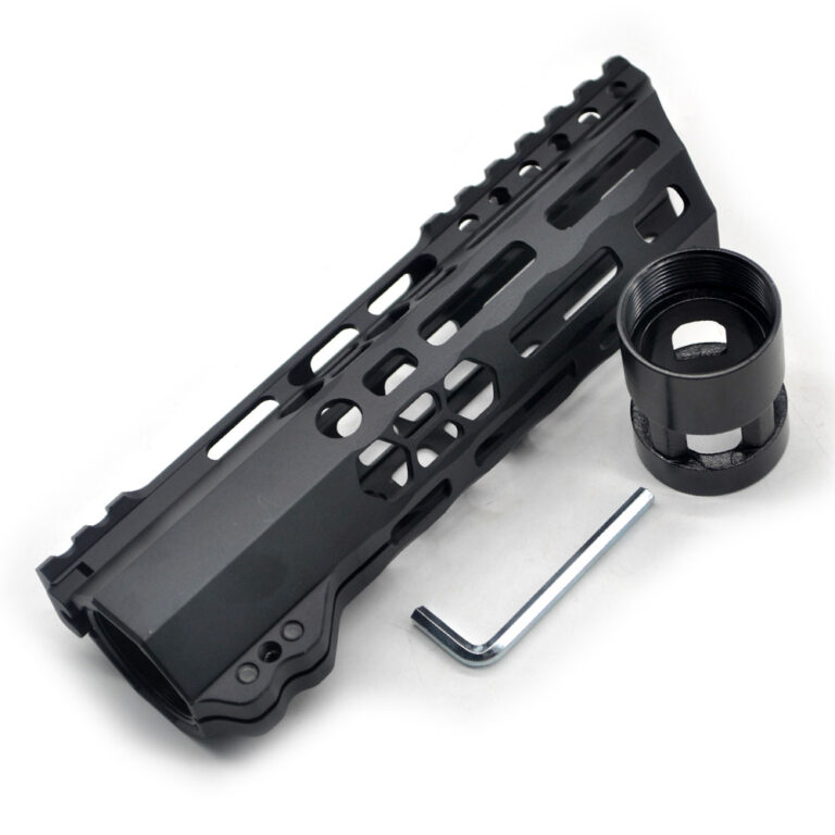7" AR AR15 Slim Clamp Hybrid Split Top Slanted M-LOK MLOK Free Float ...