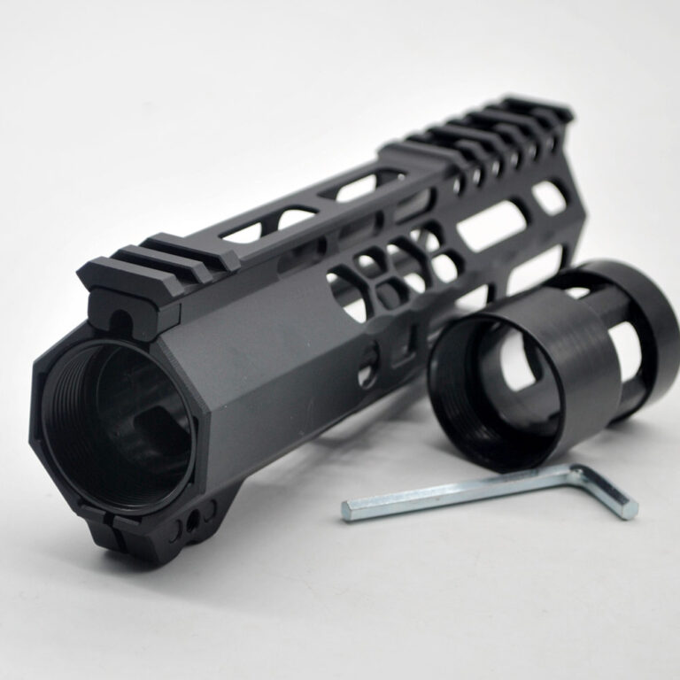7" AR AR15 Slim Clamp Hybrid Split Top Slanted M-LOK MLOK Free Float ...