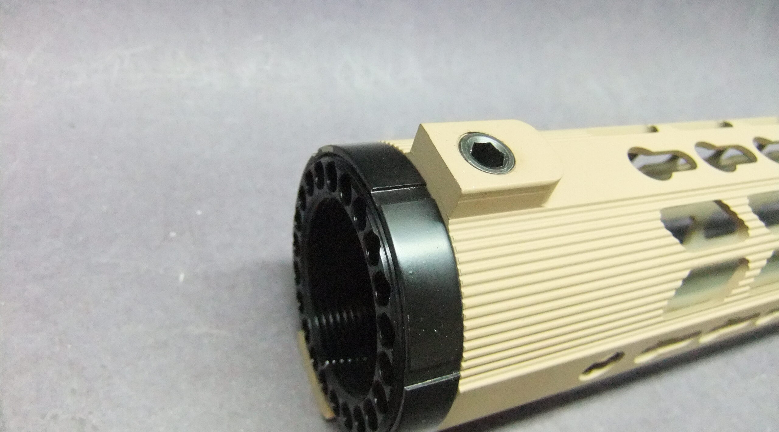 12" AR10 FDE Flat Dark Earth Tan Low Profile Keymod Free Float ...