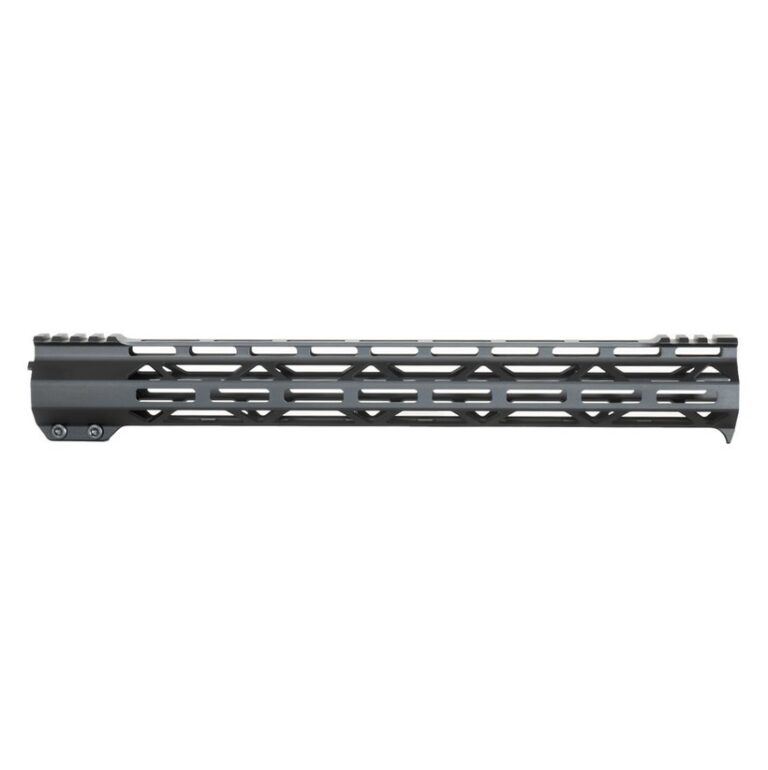 15" AR15 Clamp HYBRID Top Cut Rail MLOK M-LOK Free Float Handguard with Integrated Mini Hand ...