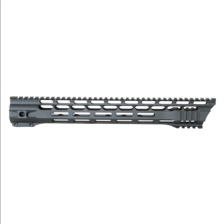 15" AR15 Slim QD MLOK Free Float Handguard Full Top Rail Quad Slanted ...