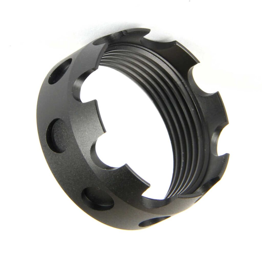 AR15 AR10 Buffer Tube Enhanced Mini Castle Nut - Total War Tactical
